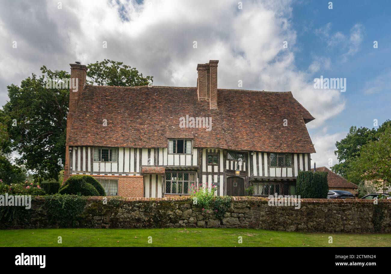 The ancient Cloth Hall in the village of Smarden, Kent, UK Stock Photo ...