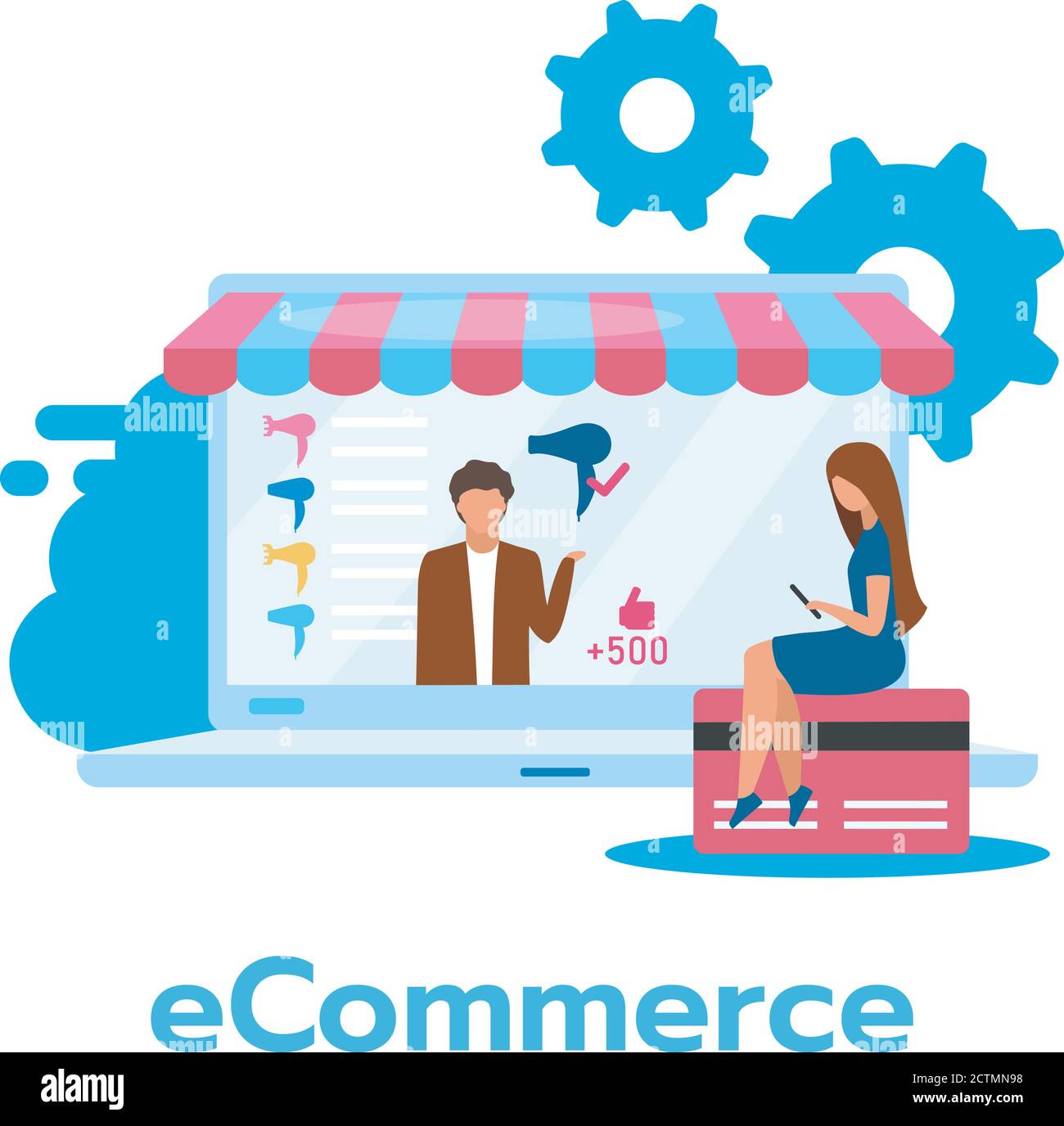 E commerce model Stock Vector Images - Alamy