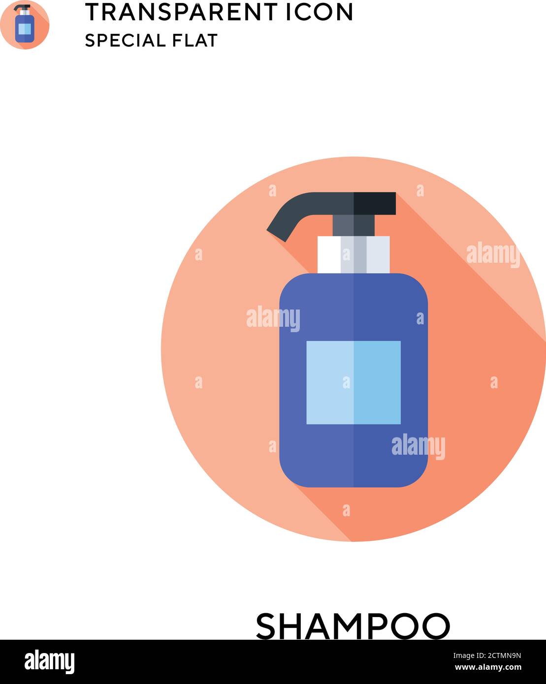 Shampoo vector icon. Flat style illustration. EPS 10 vector Stock ...