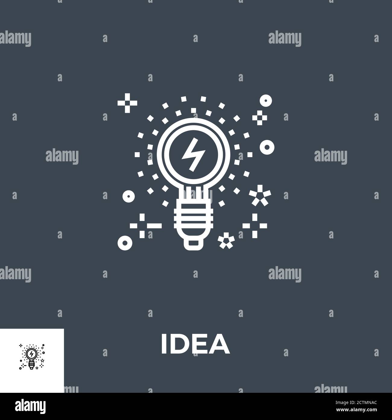 Brainstorming idea icon outline hi-res stock photography and images - Alamy
