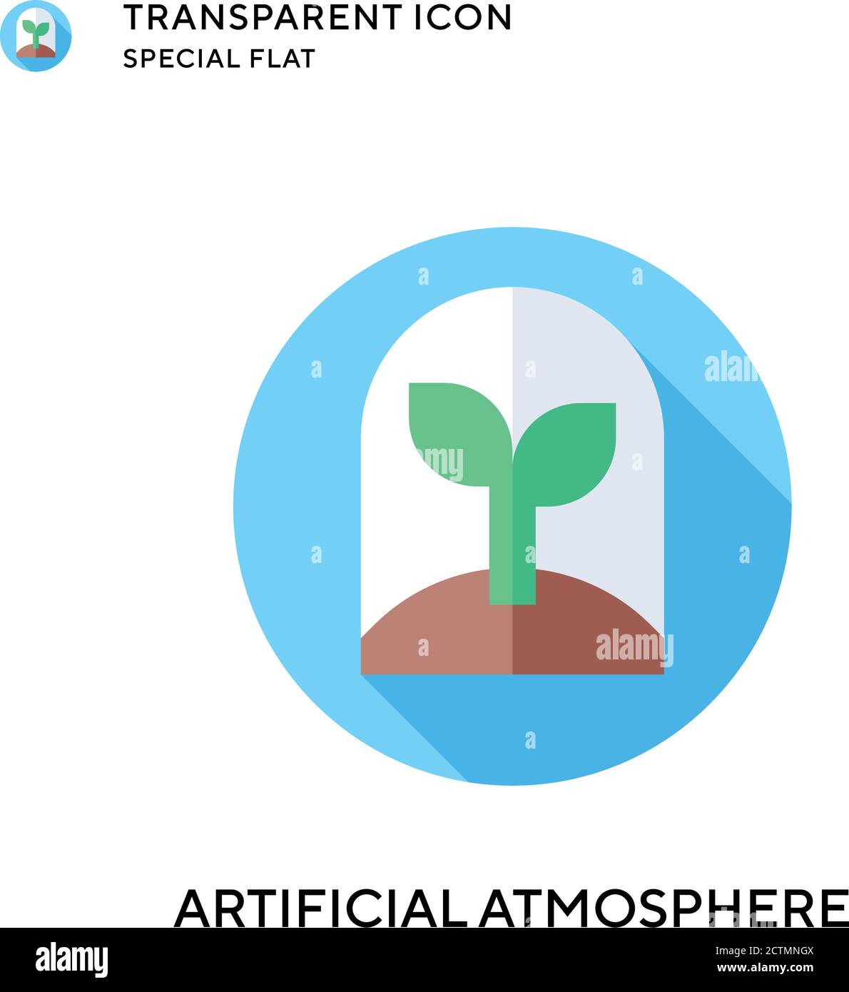 Artificial atmosphere vector icon. Flat style illustration. EPS 10 ...