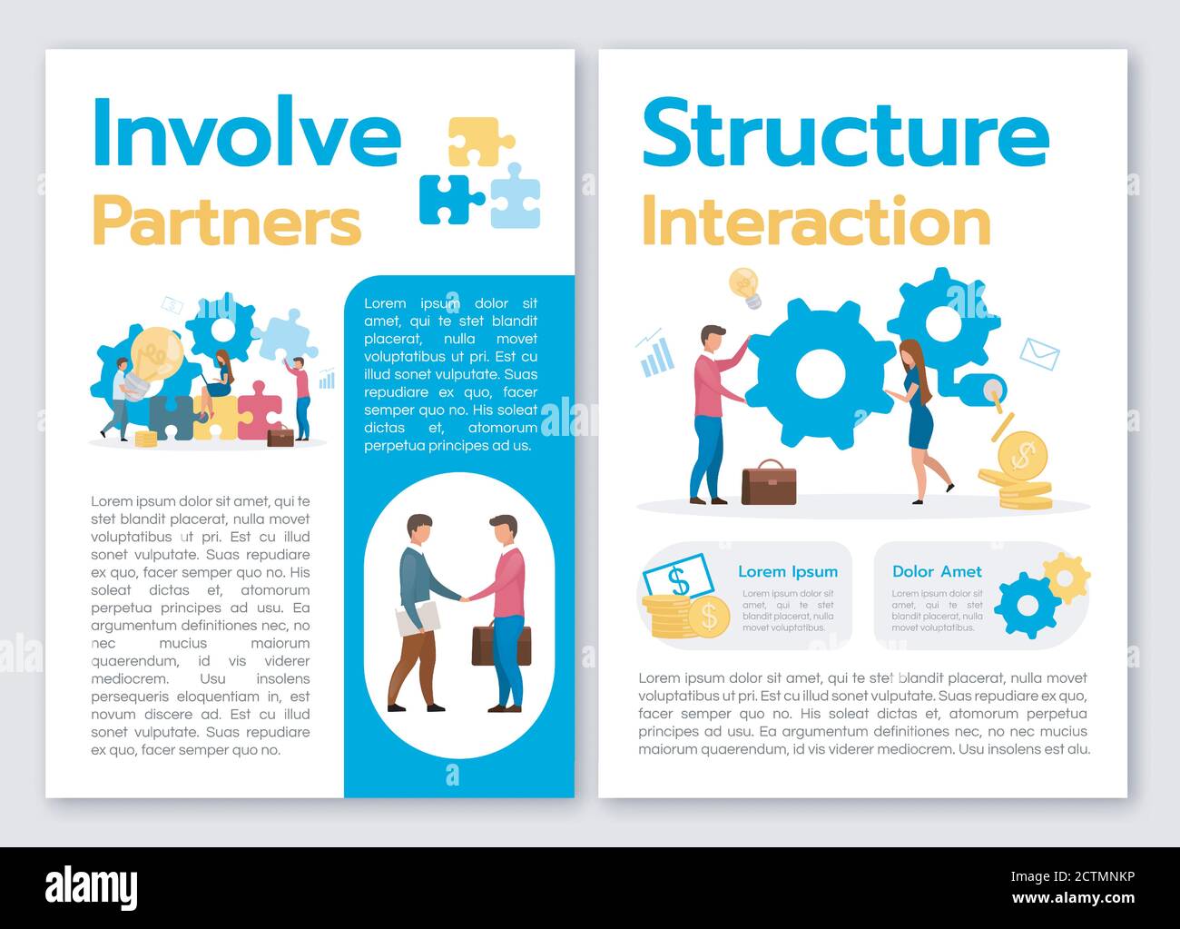 Involve partners brochure template Stock Vector Image & Art - Alamy