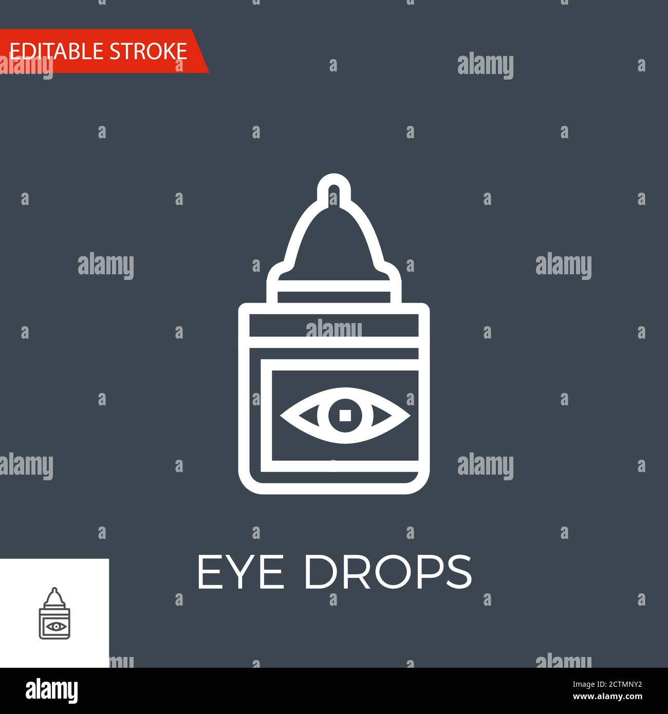 Human eye water line black Stock Vector Images - Alamy