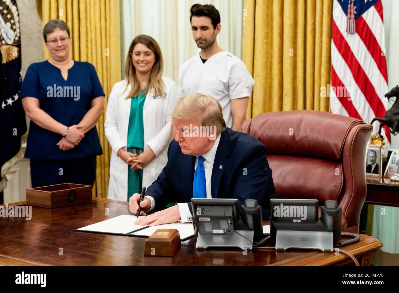 On May 6, 2020, President Donald J. Trump met with representatives from ...