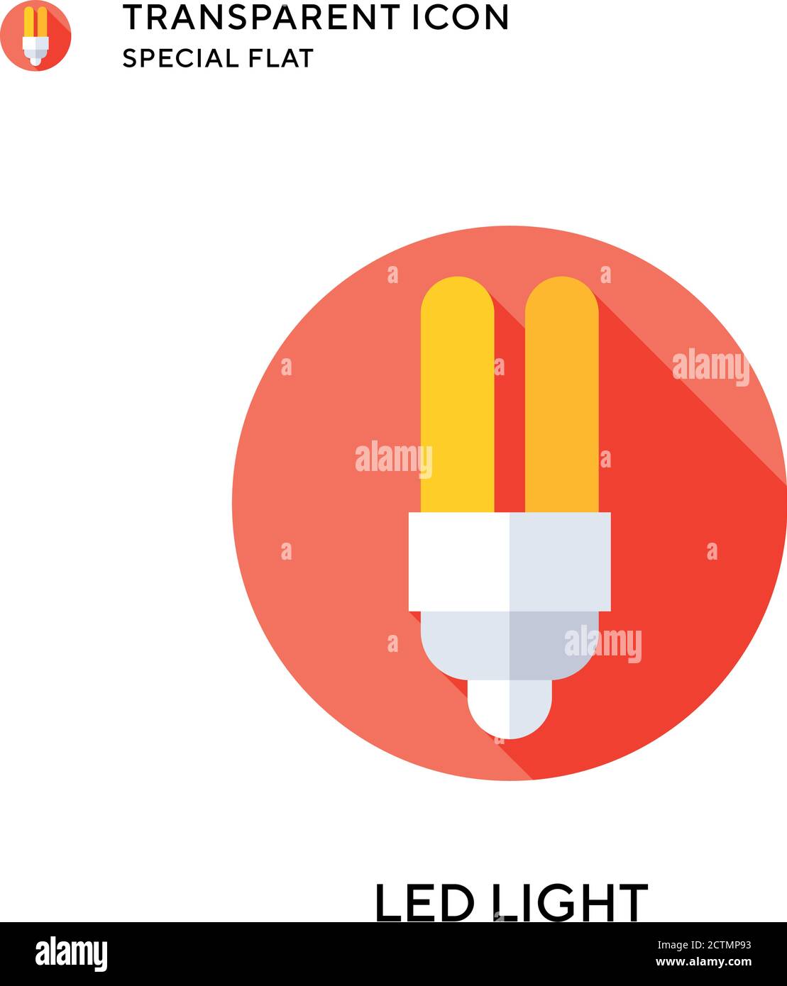 Led light vector icon. Flat style illustration. EPS 10 vector Stock ...