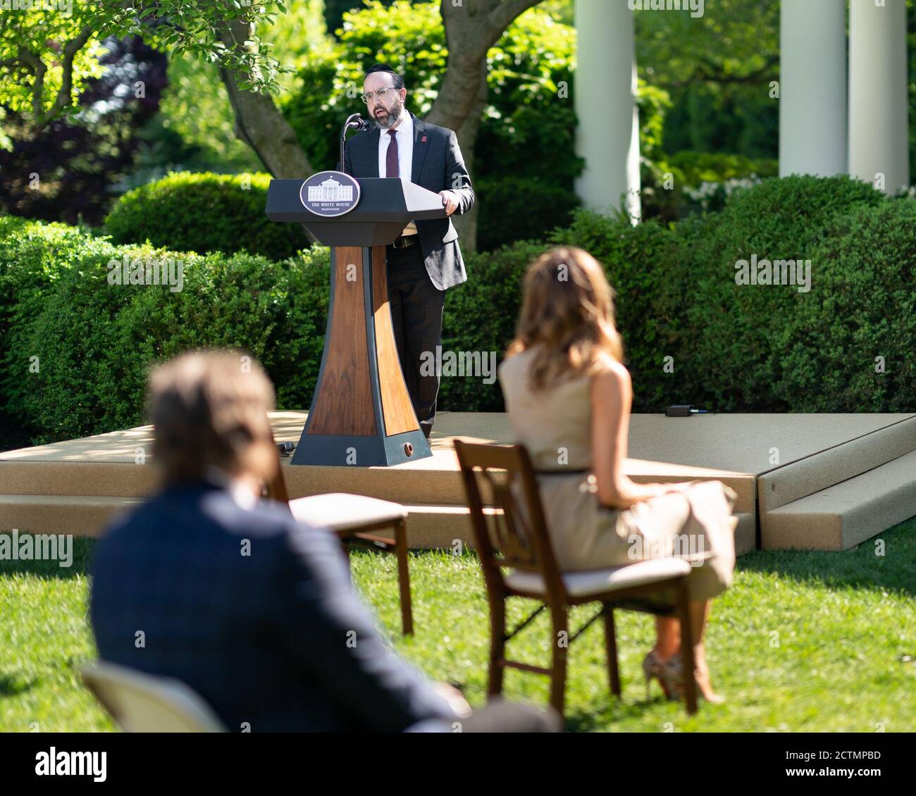 First Lady Melania Trump attends the White House National Day of Prayer ...