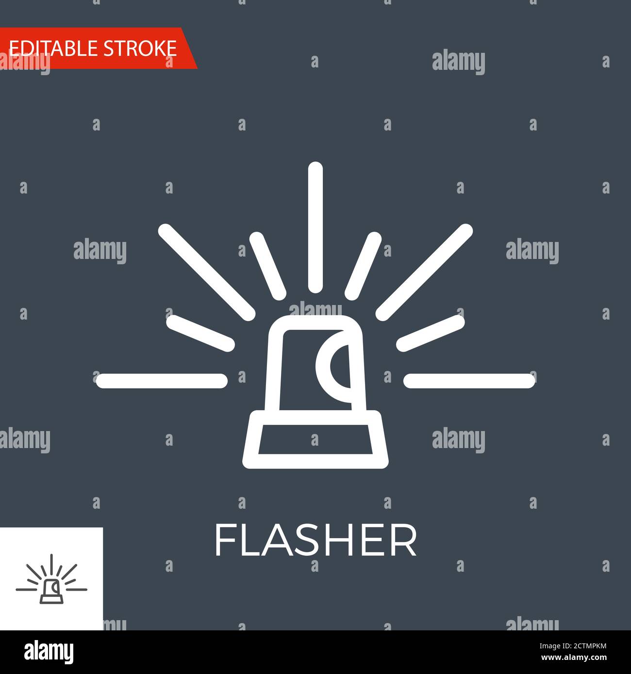 Flasher Vector Icon Stock Vector Image & Art - Alamy
