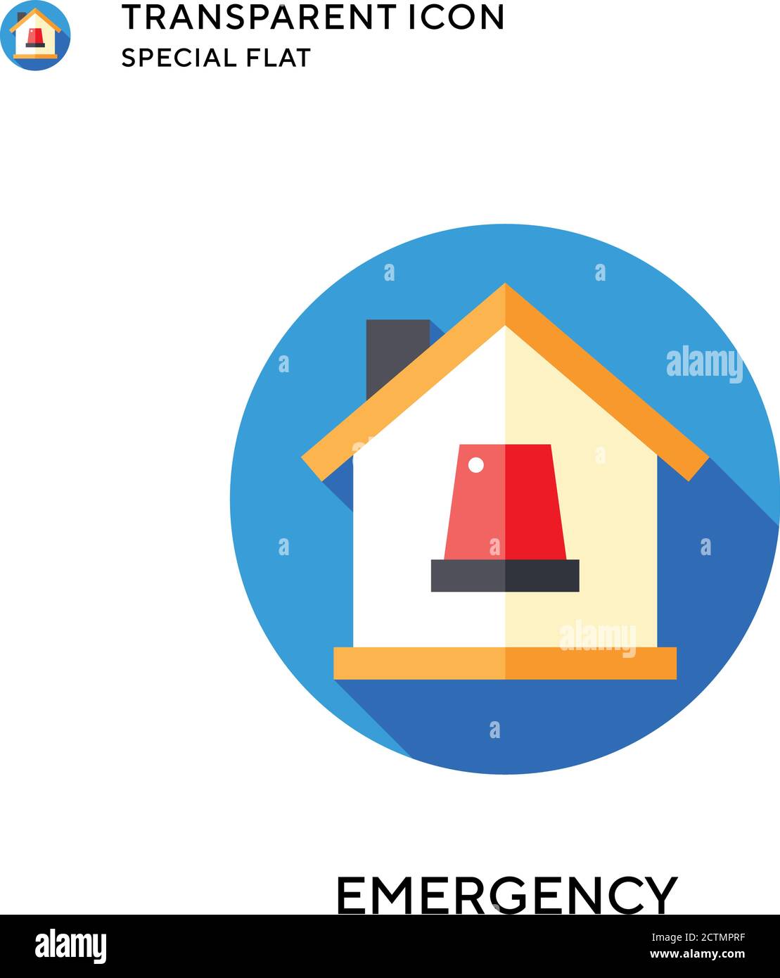 Emergency vector icon. Flat style illustration. EPS 10 vector Stock ...