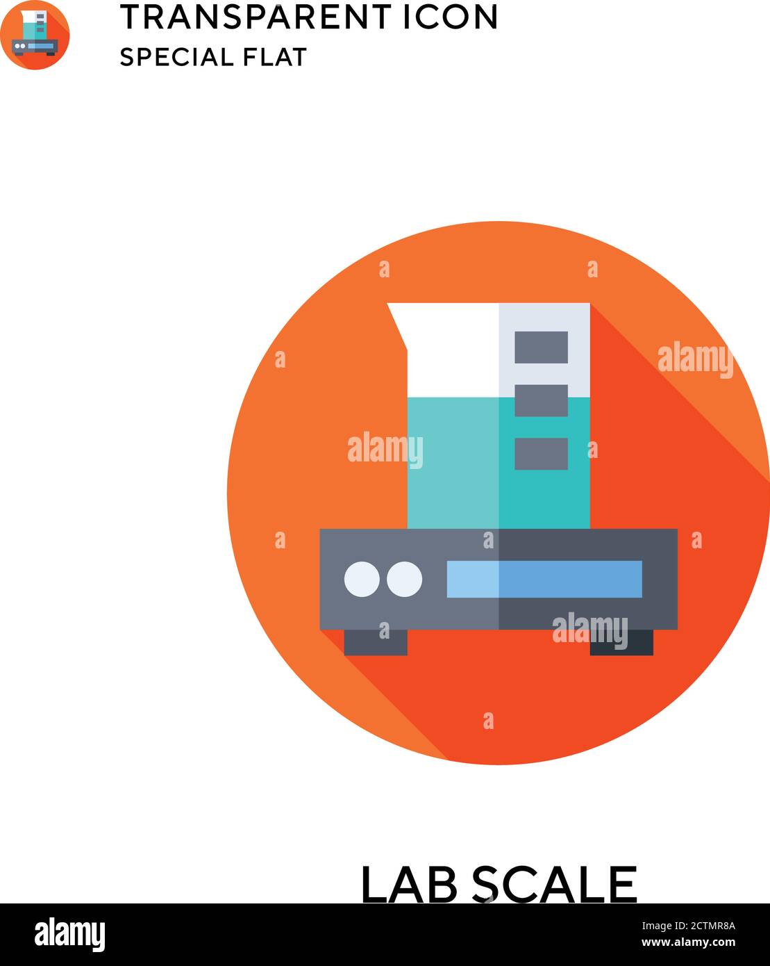 Electronic balance measurement beaker Stock Vector Images - Alamy