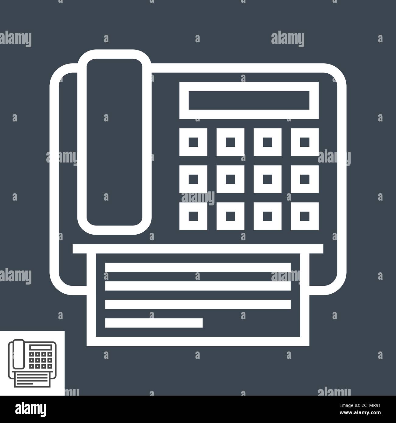 Fax Line Icon Stock Vector Image & Art - Alamy