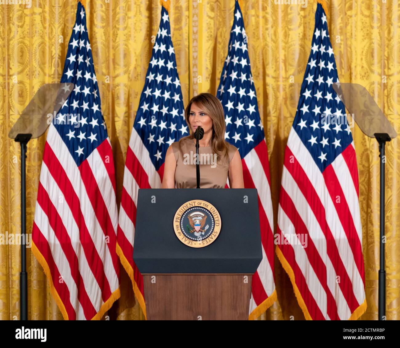 On May 22, 2020, First Lady Melania Trump delivered remarks during a ...