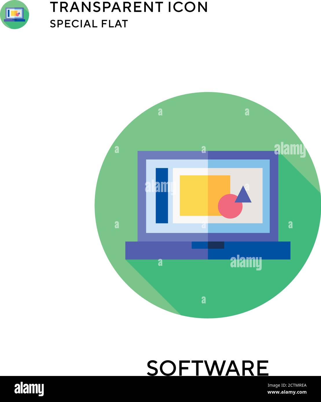 Software vector icon. Flat style illustration. EPS 10 vector Stock ...