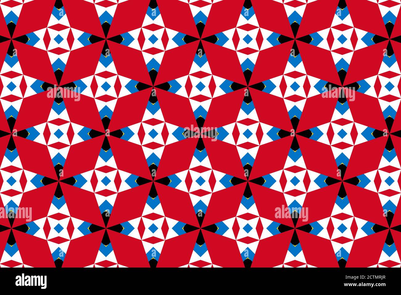 Simple geometric pattern in the colors of the national flag of Antigua ...