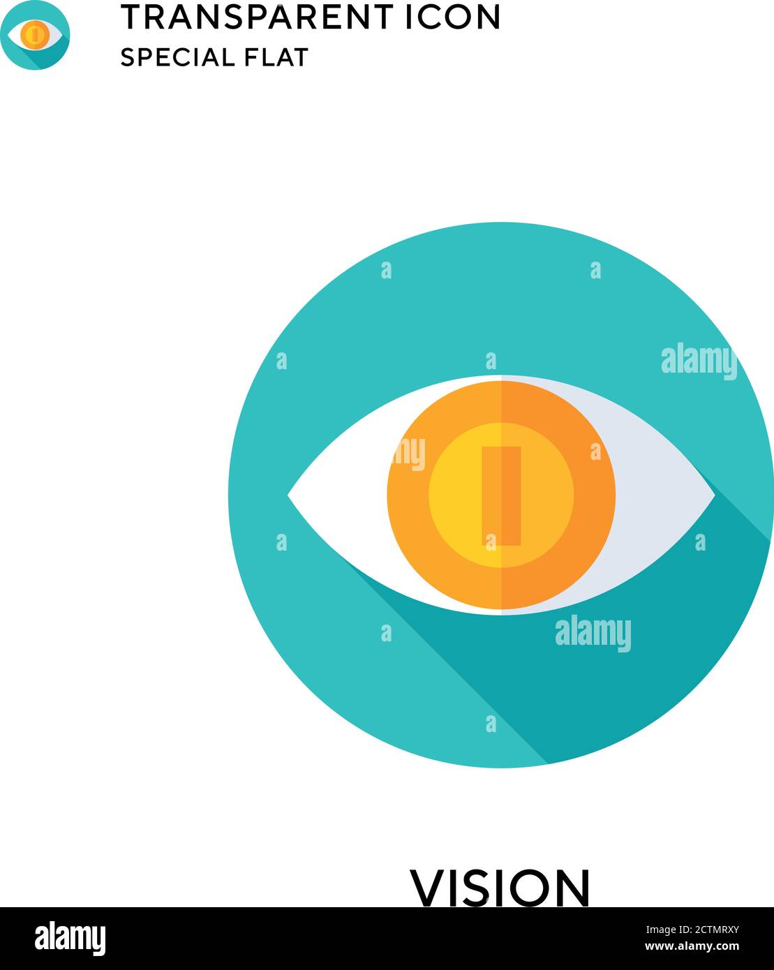 Vision vector icon. Flat style illustration. EPS 10 vector Stock Vector ...