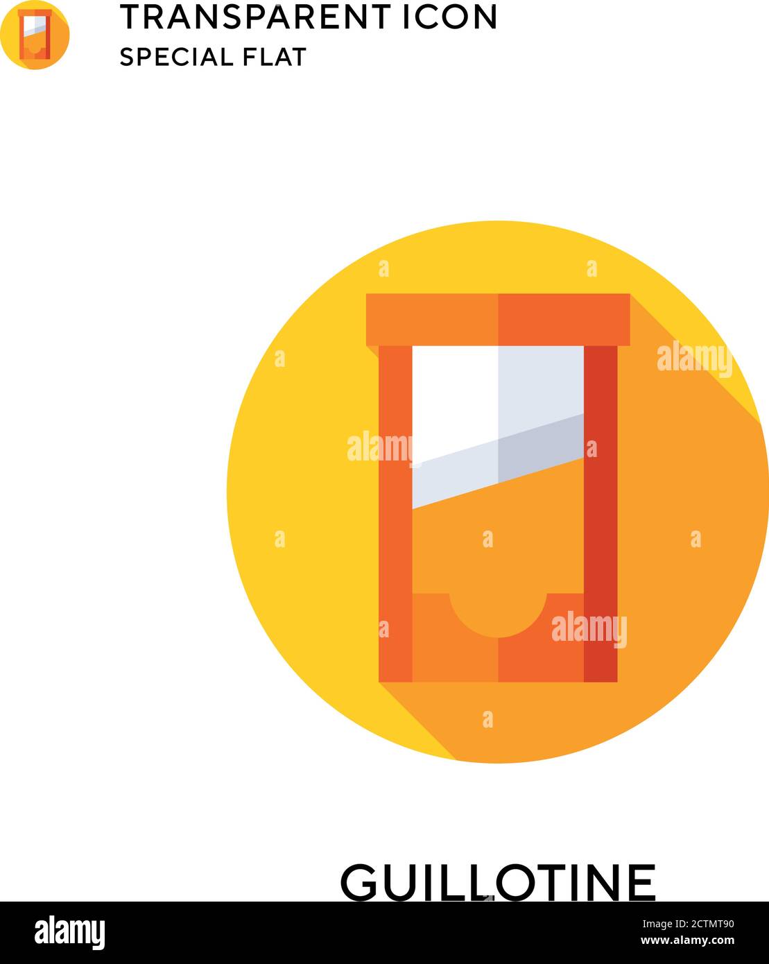 Guillotine vector icon. Flat style illustration. EPS 10 vector Stock ...