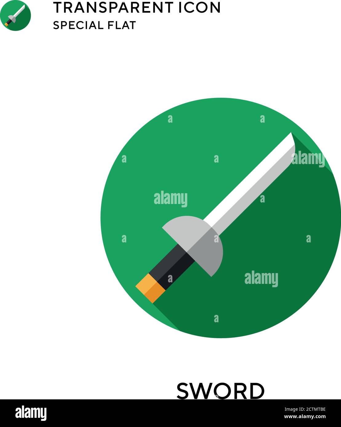 Sword vector icon. Flat style illustration. EPS 10 vector Stock Vector ...