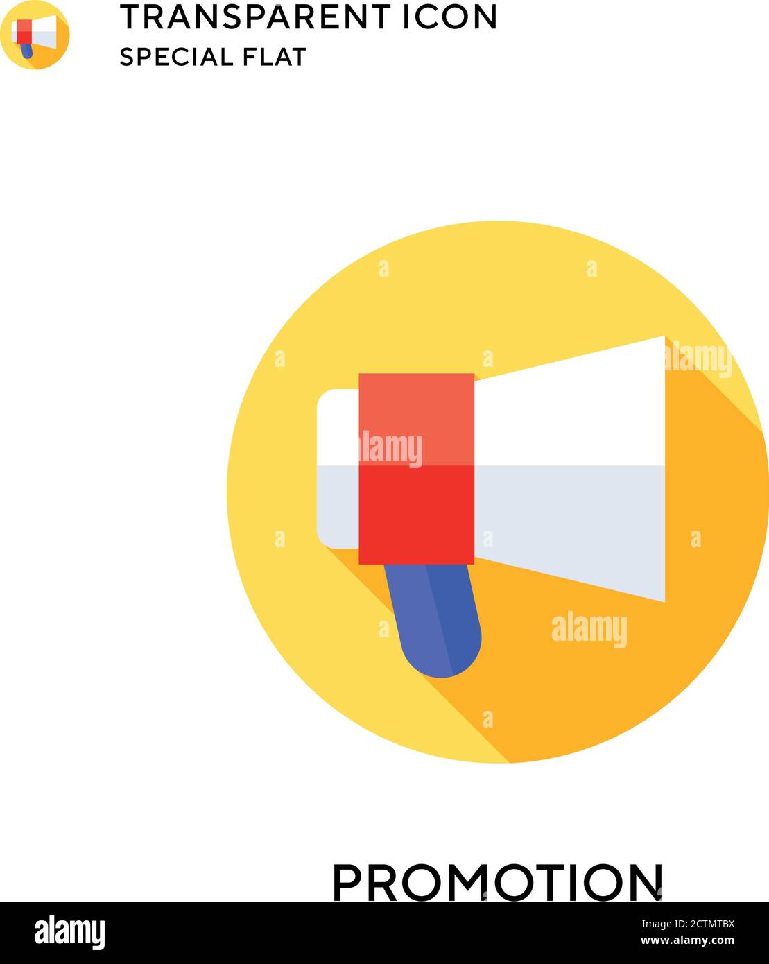 Promotion vector icon. Flat style illustration. EPS 10 vector Stock ...