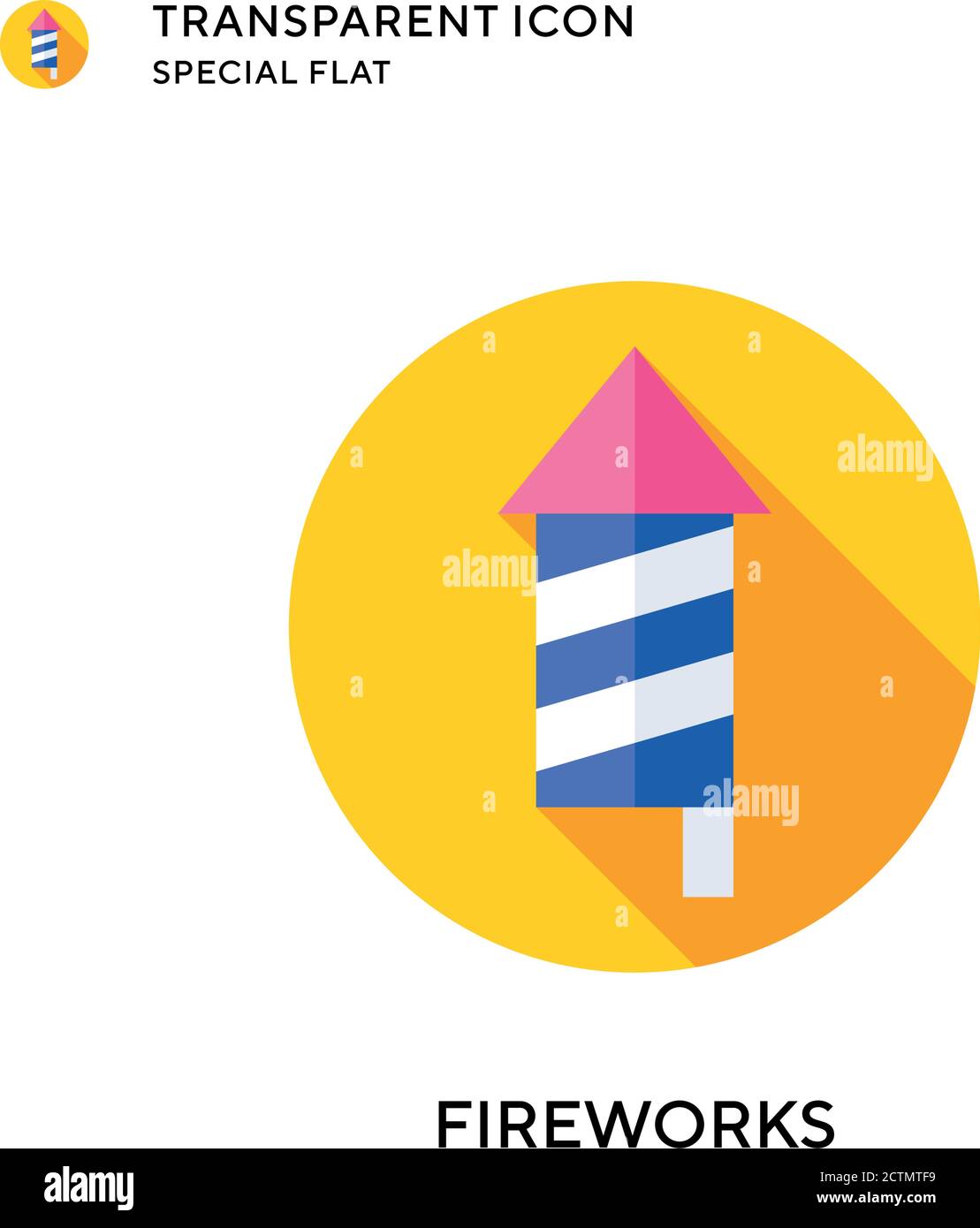 Fireworks vector icon. Flat style illustration. EPS 10 vector Stock ...