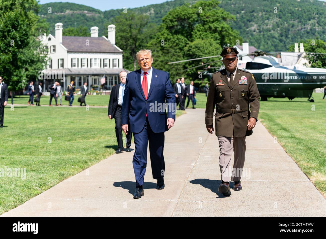 On June 13, 2020, President Donald Trump arrived at the U.S. Military ...