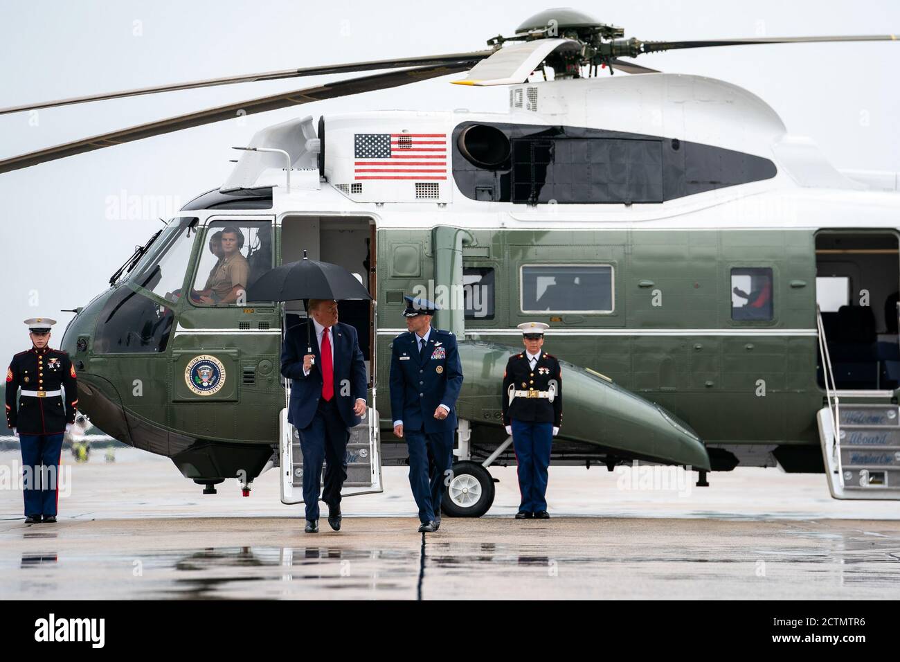 On June 20, 2020, President Donald J. Trump disembarked Marine One at ...