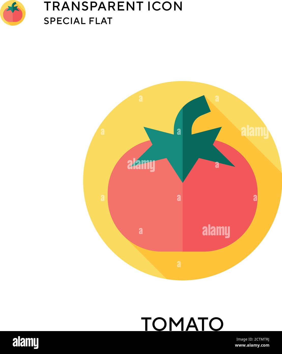 Tomato vector icon. Flat style illustration. EPS 10 vector Stock Vector ...