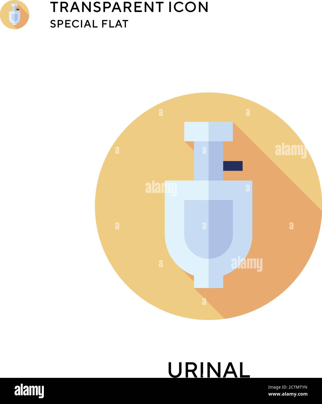 Urinal vector icon. Flat style illustration. EPS 10 vector Stock Vector ...