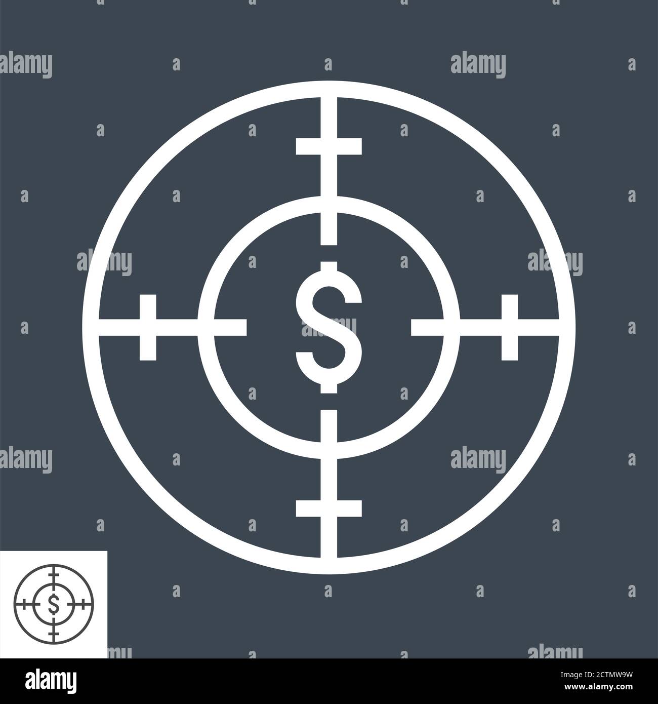 Funds Hunting Thin Line Vector Icon Stock Vector Image & Art - Alamy