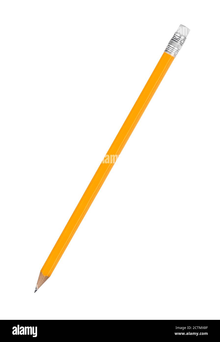 Pencil isolated on white Stock Photo - Alamy