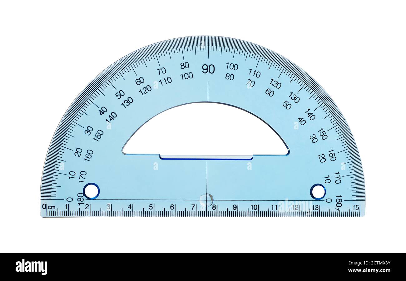 Protractor isolated on white Stock Photo - Alamy