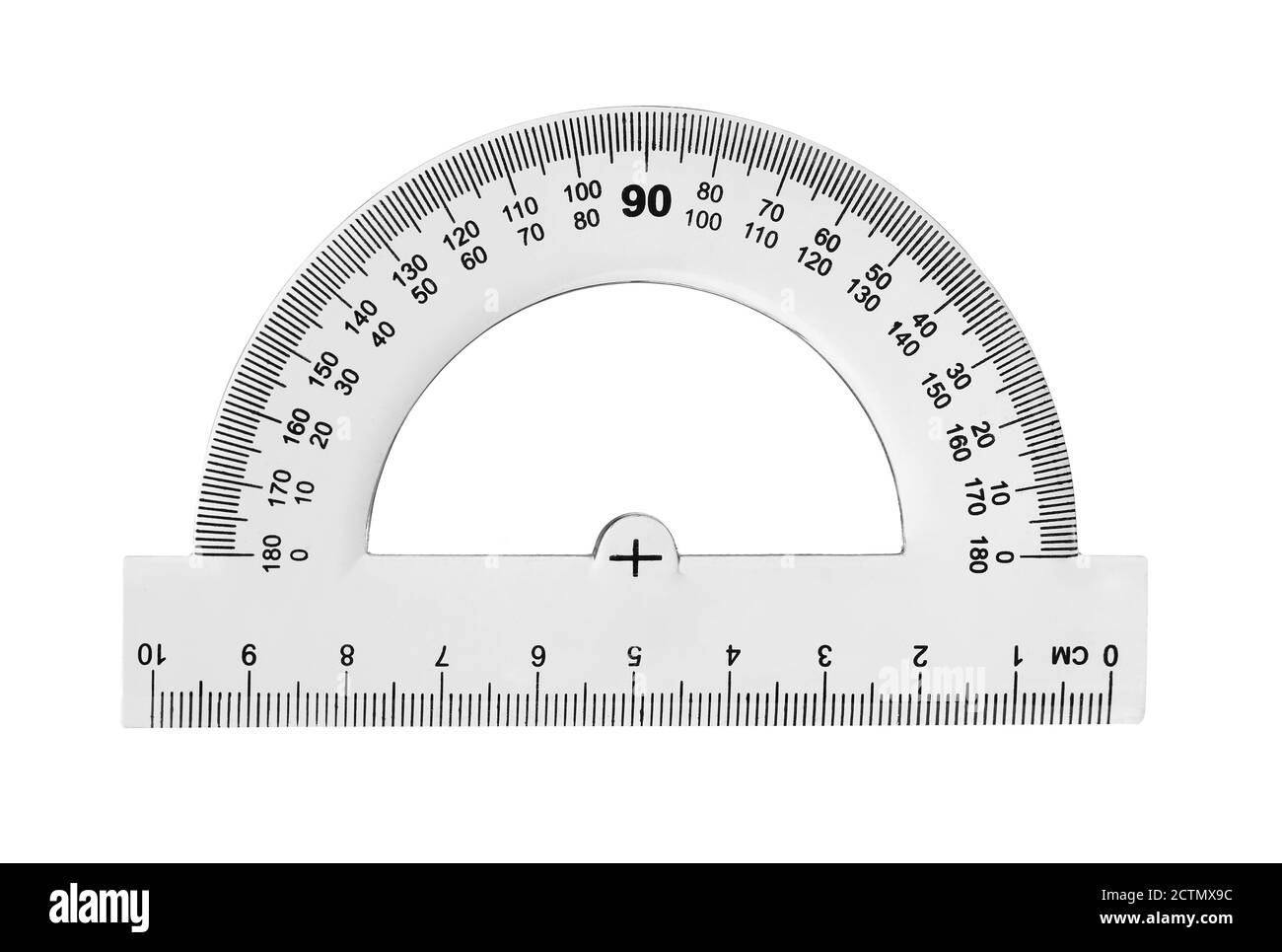 Protractor isolated on white Stock Photo - Alamy