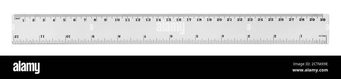 Ruler isolated on white Stock Photo - Alamy