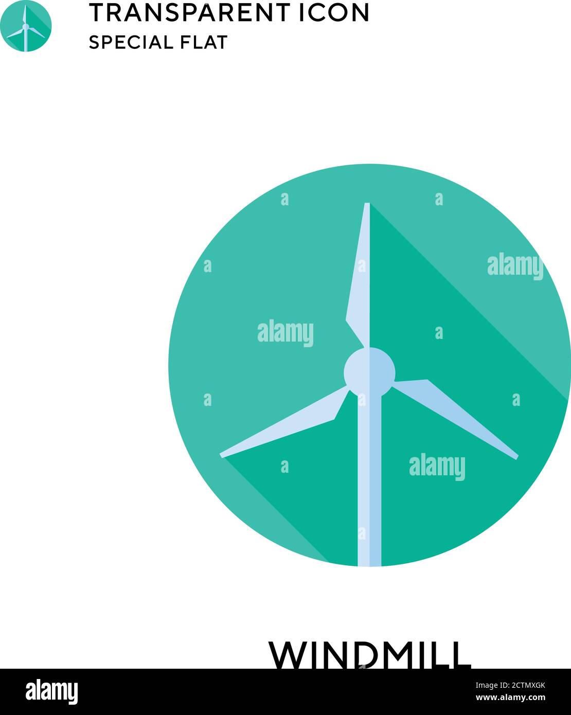 Aerial view wind turbine Stock Vector Images - Alamy