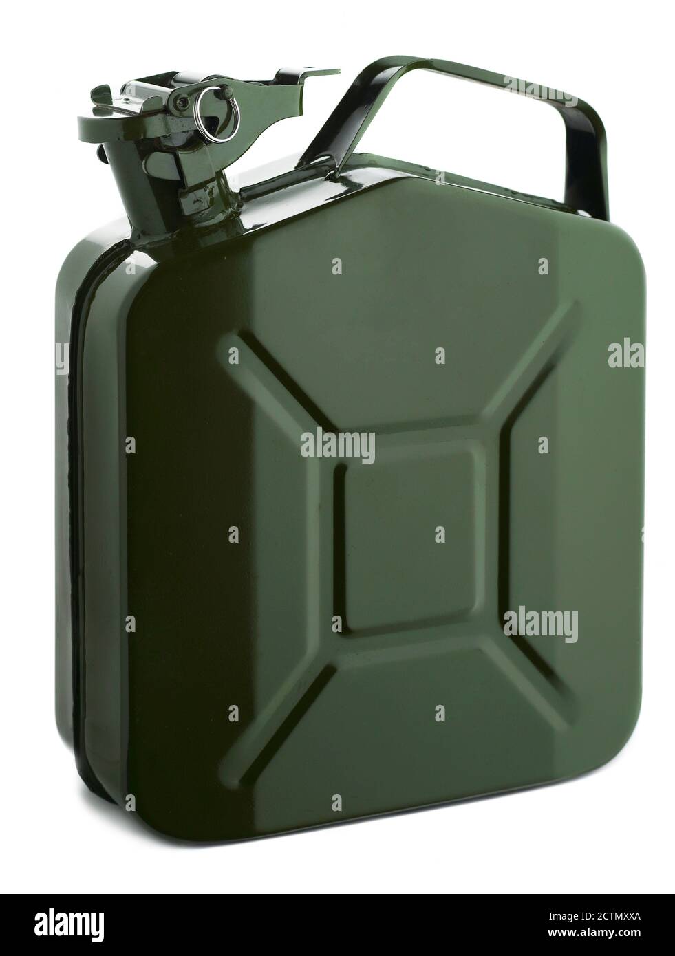 Oil canister isolated on white Stock Photo - Alamy