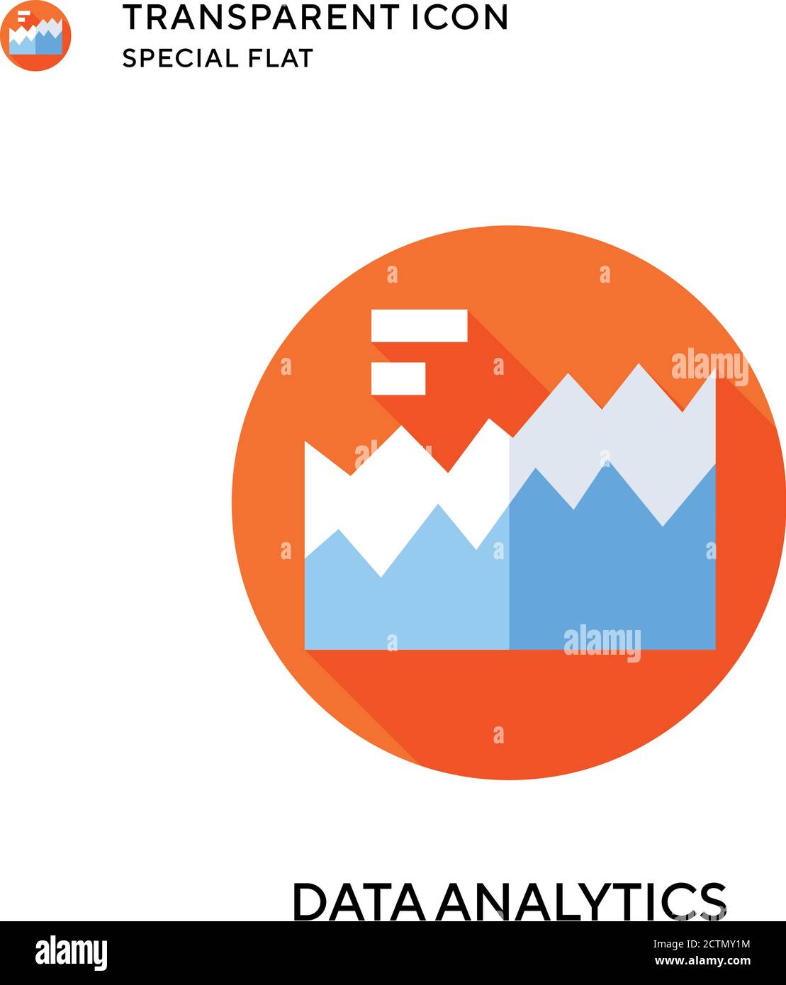 Data analytics vector icon. Flat style illustration. EPS 10 vector ...