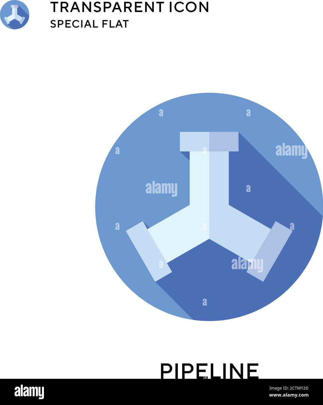 Pipeline vector icon. Flat style illustration. EPS 10 vector Stock ...