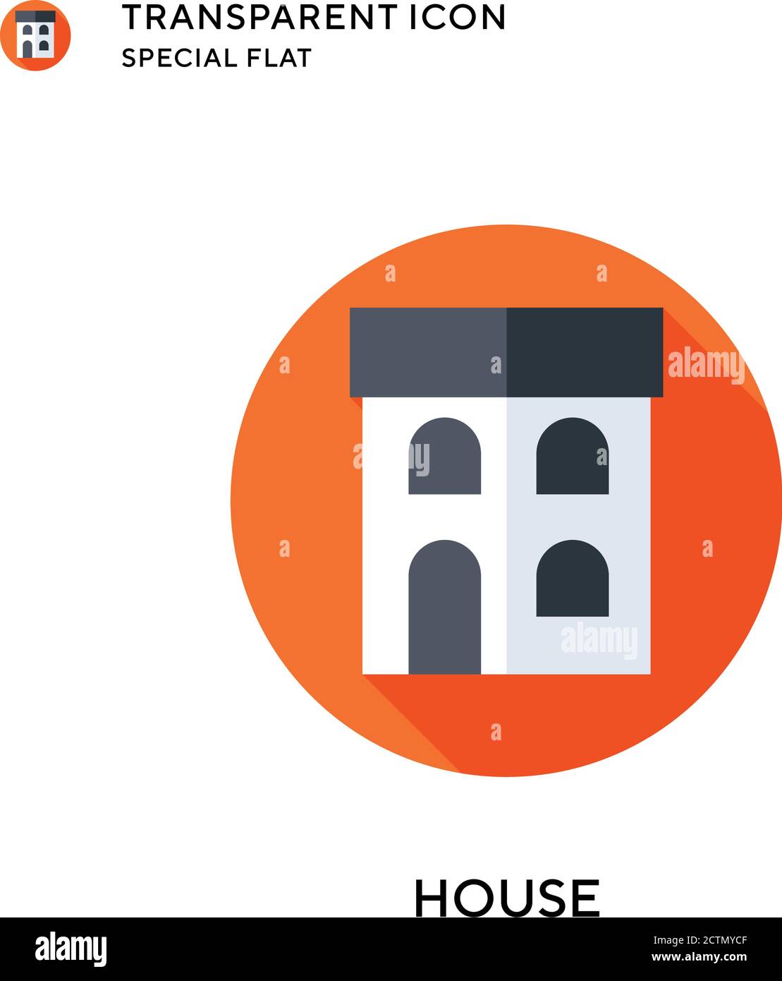 House vector icon. Flat style illustration. EPS 10 vector Stock Vector ...