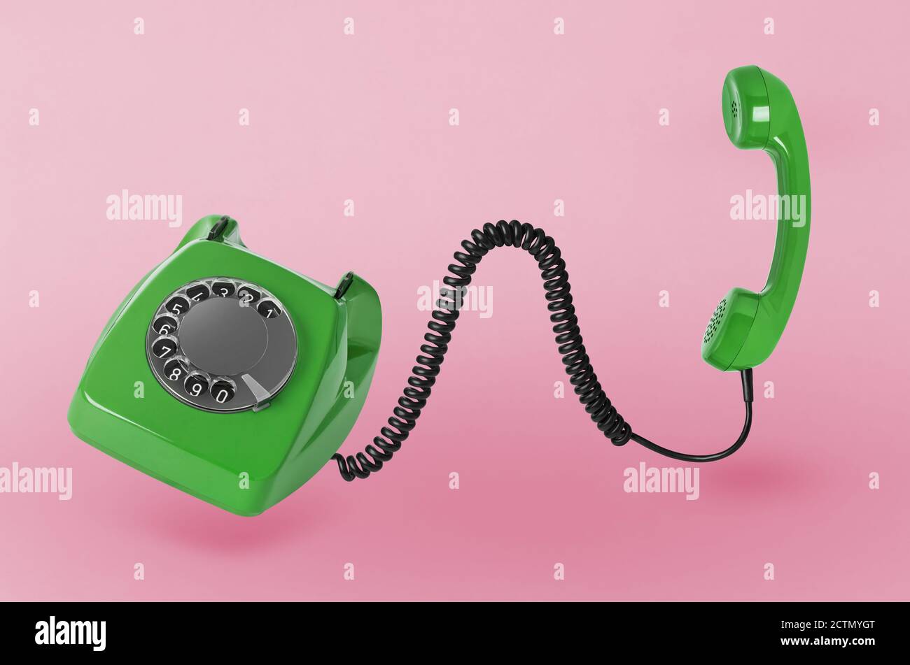 Vintage telephone on colored hi-res stock photography and images - Alamy