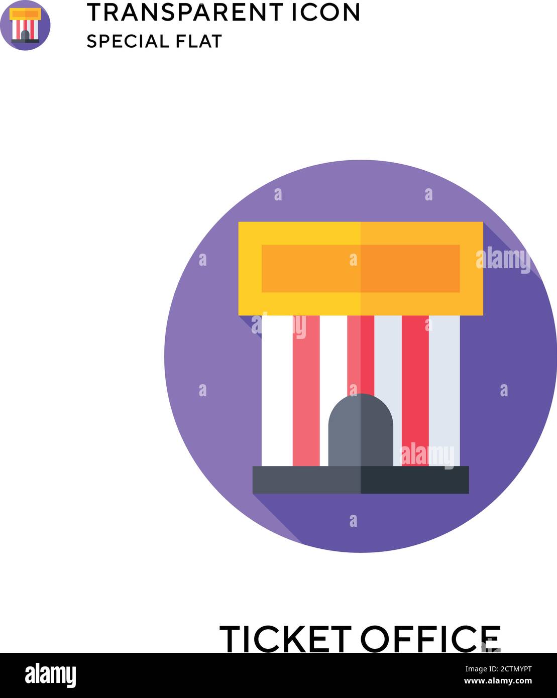 Ticket counter queue theatre Stock Vector Images - Alamy