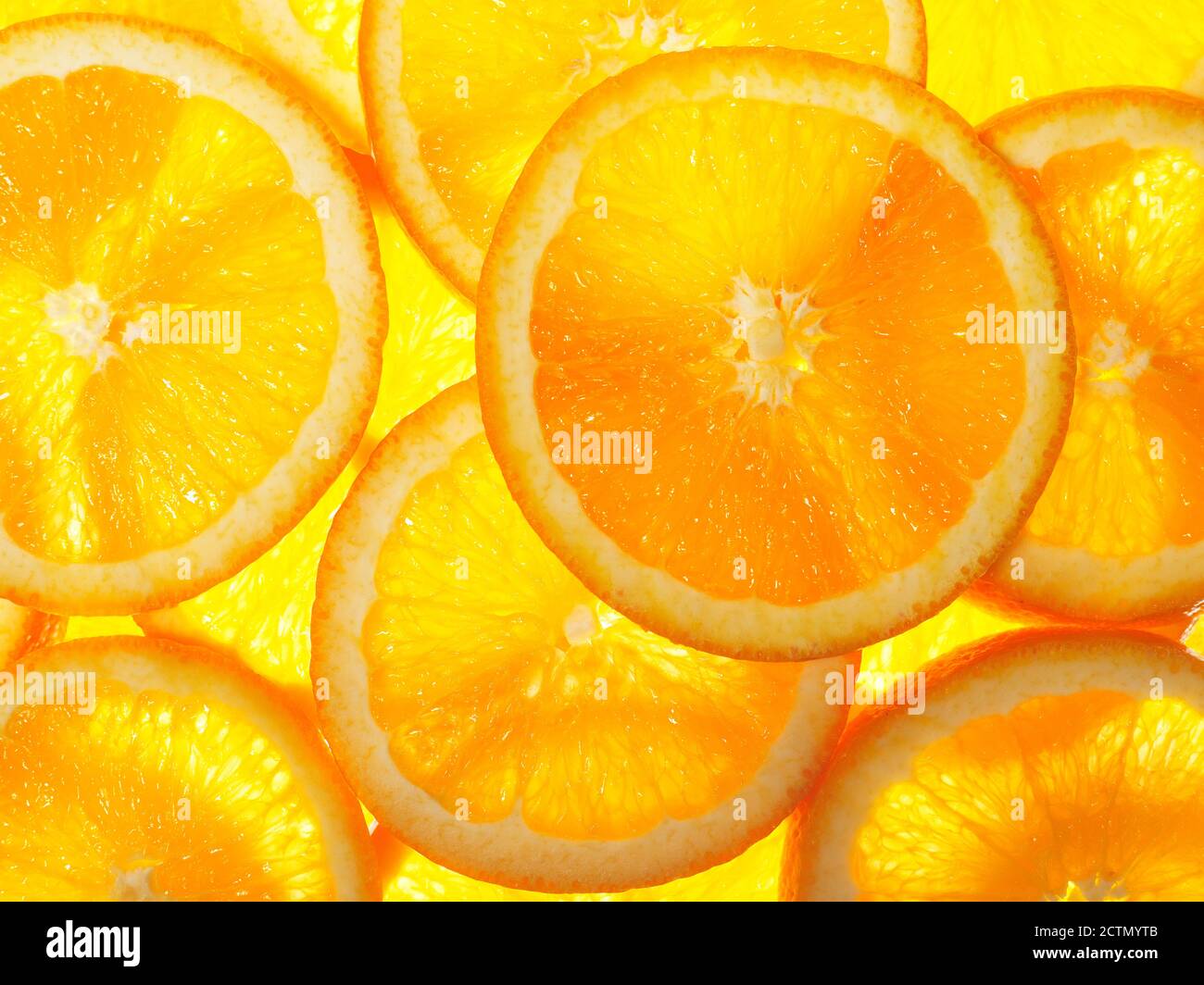 Orange slices background Stock Photo - Alamy