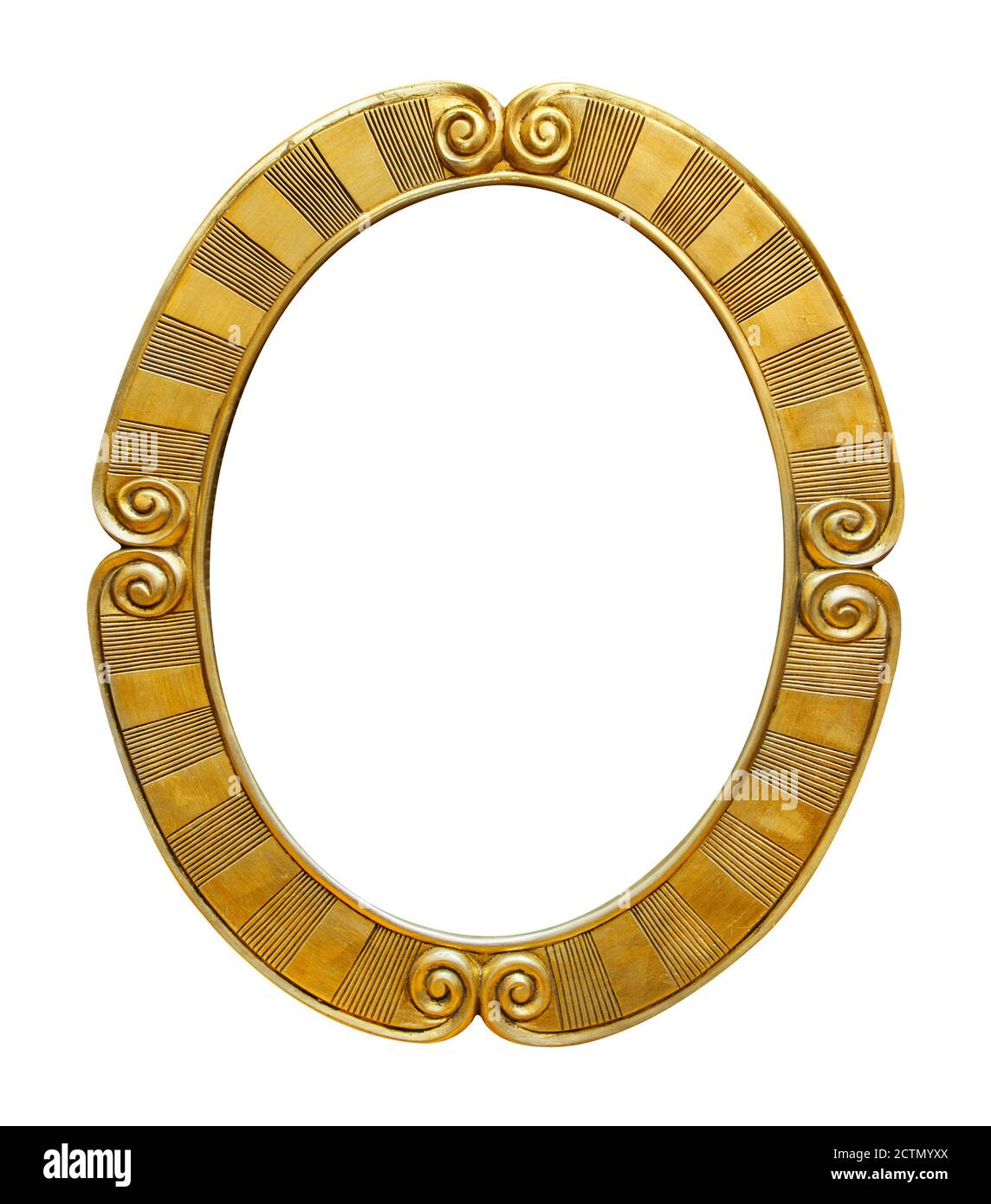 Oval picture frame isolated Stock Photo - Alamy