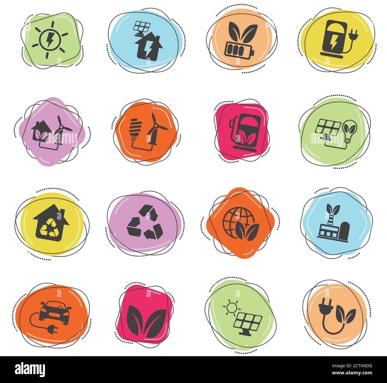 alternative energy icon set Stock Vector Image & Art - Alamy