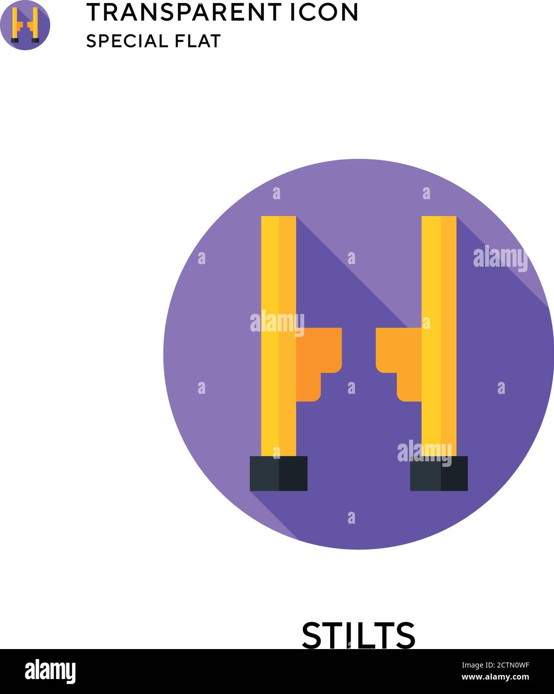Stilts vector icon. Flat style illustration. EPS 10 vector Stock Vector ...