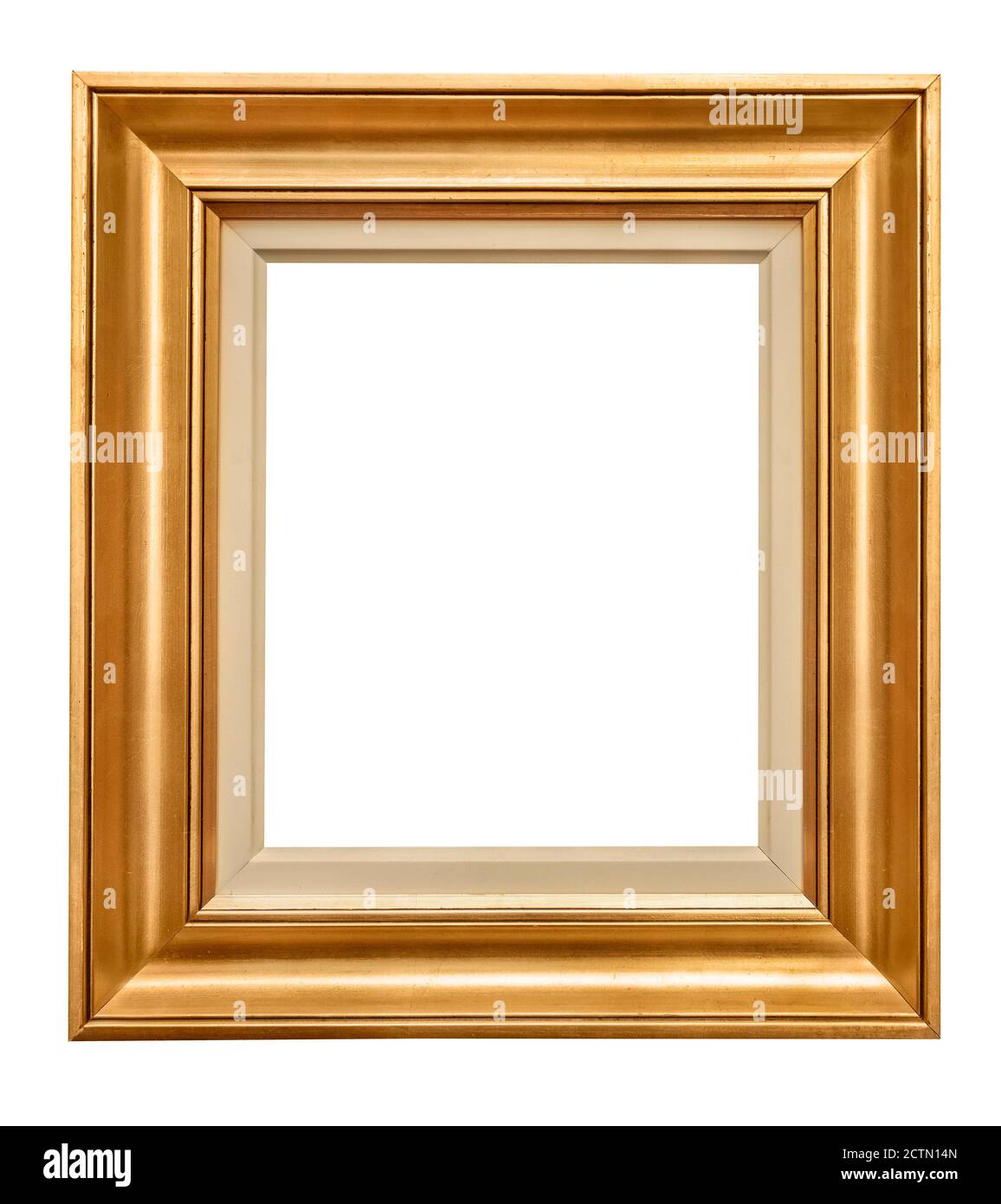 Golden painting frame isolated Stock Photo - Alamy