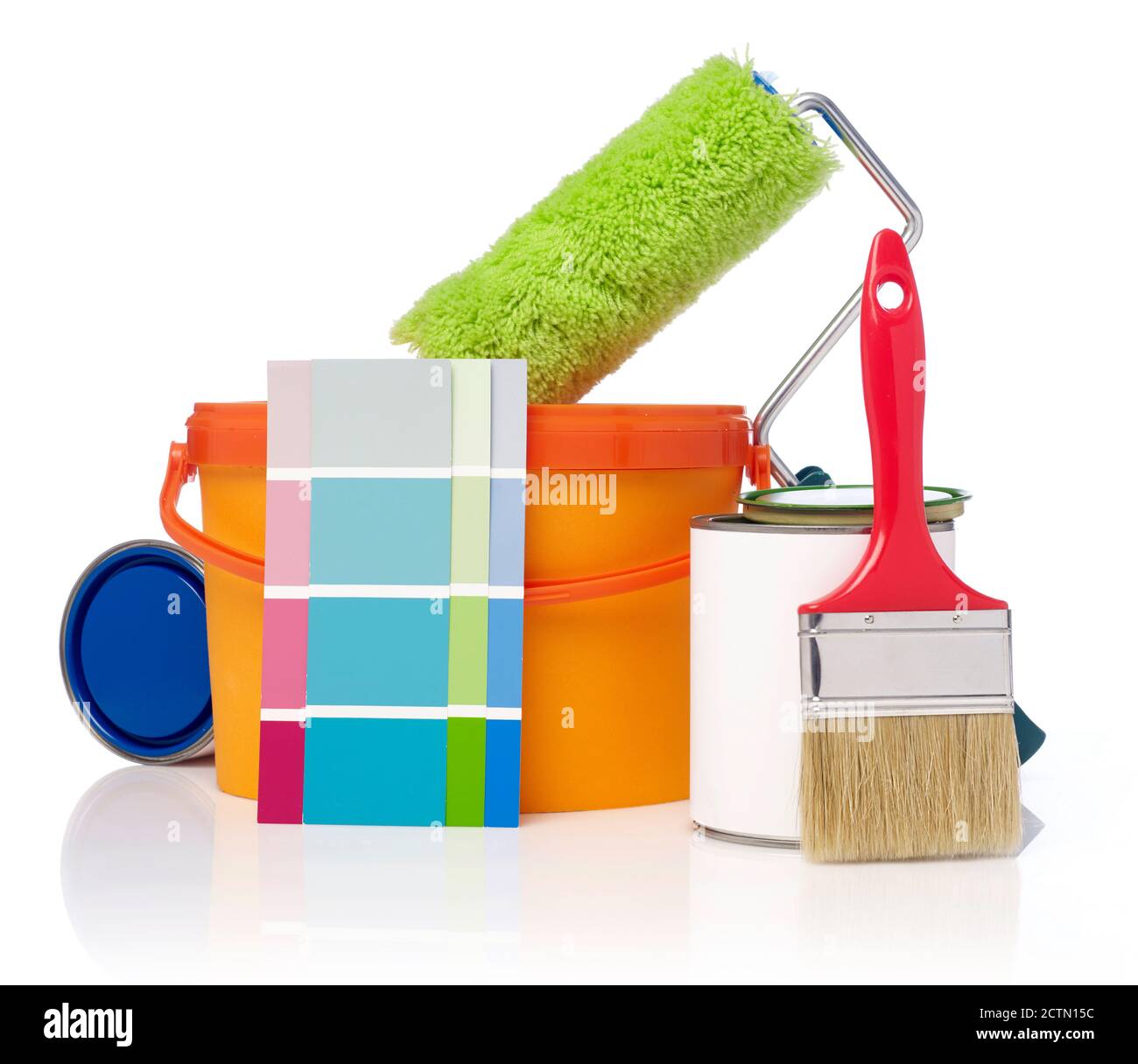 Paint tools isolated on white Stock Photo - Alamy