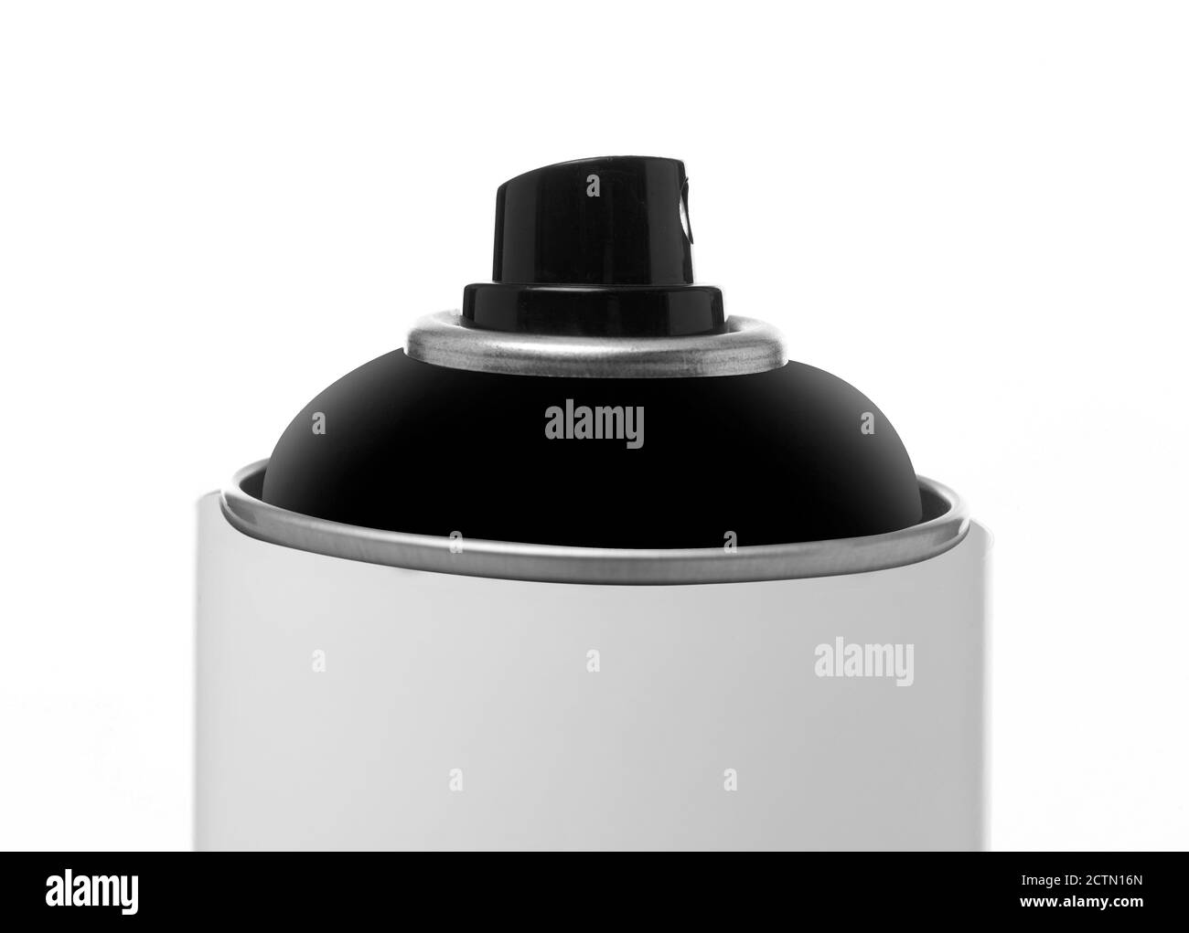 Blank white spray can isolated on white Stock Photo - Alamy