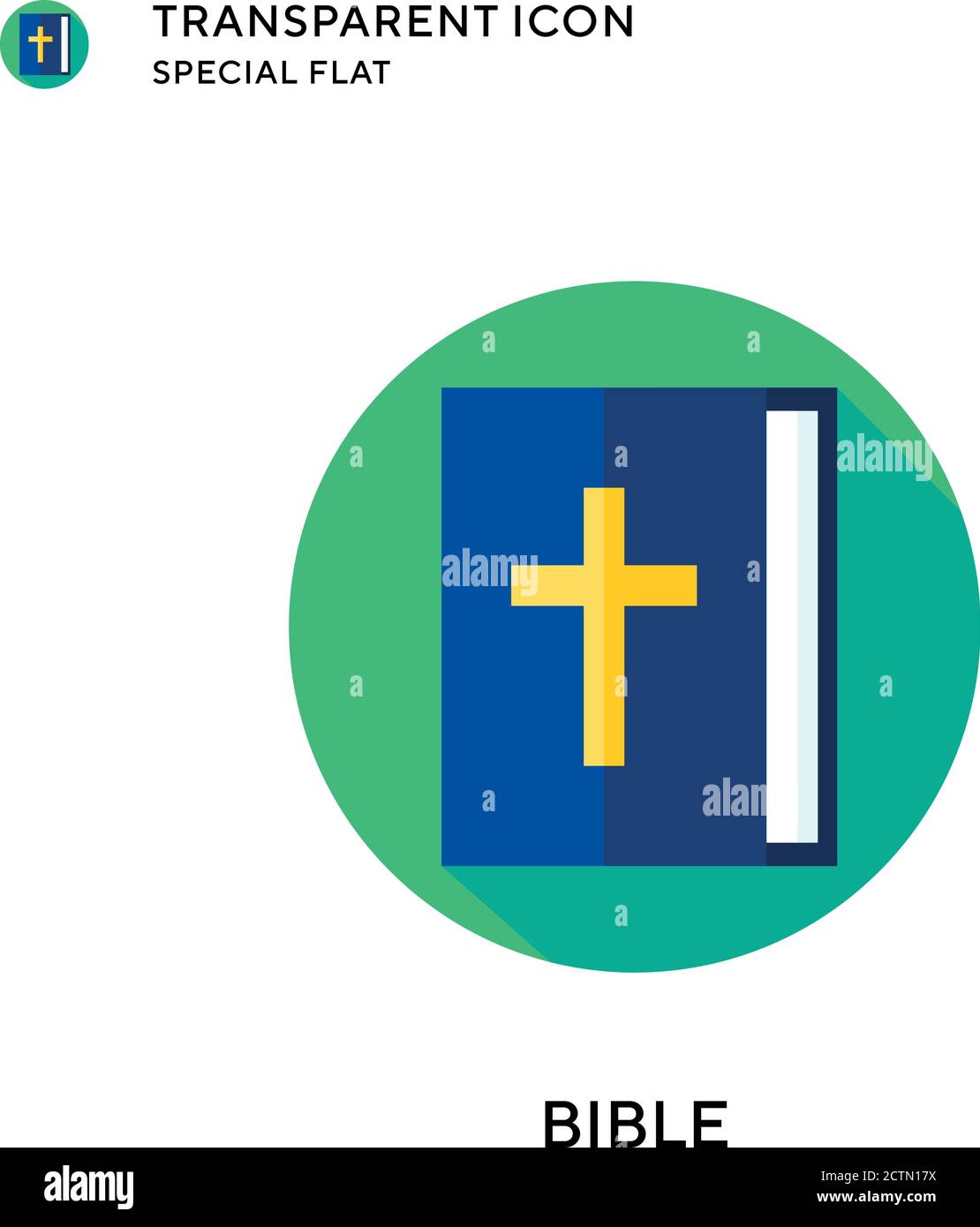 Bible vector icon. Flat style illustration. EPS 10 vector Stock Vector ...