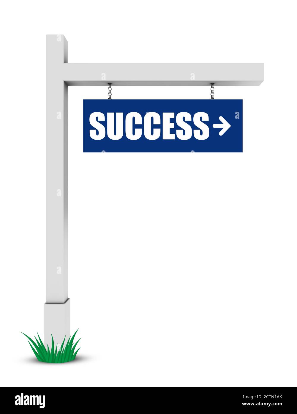 Success sign isolated on white Stock Photo - Alamy