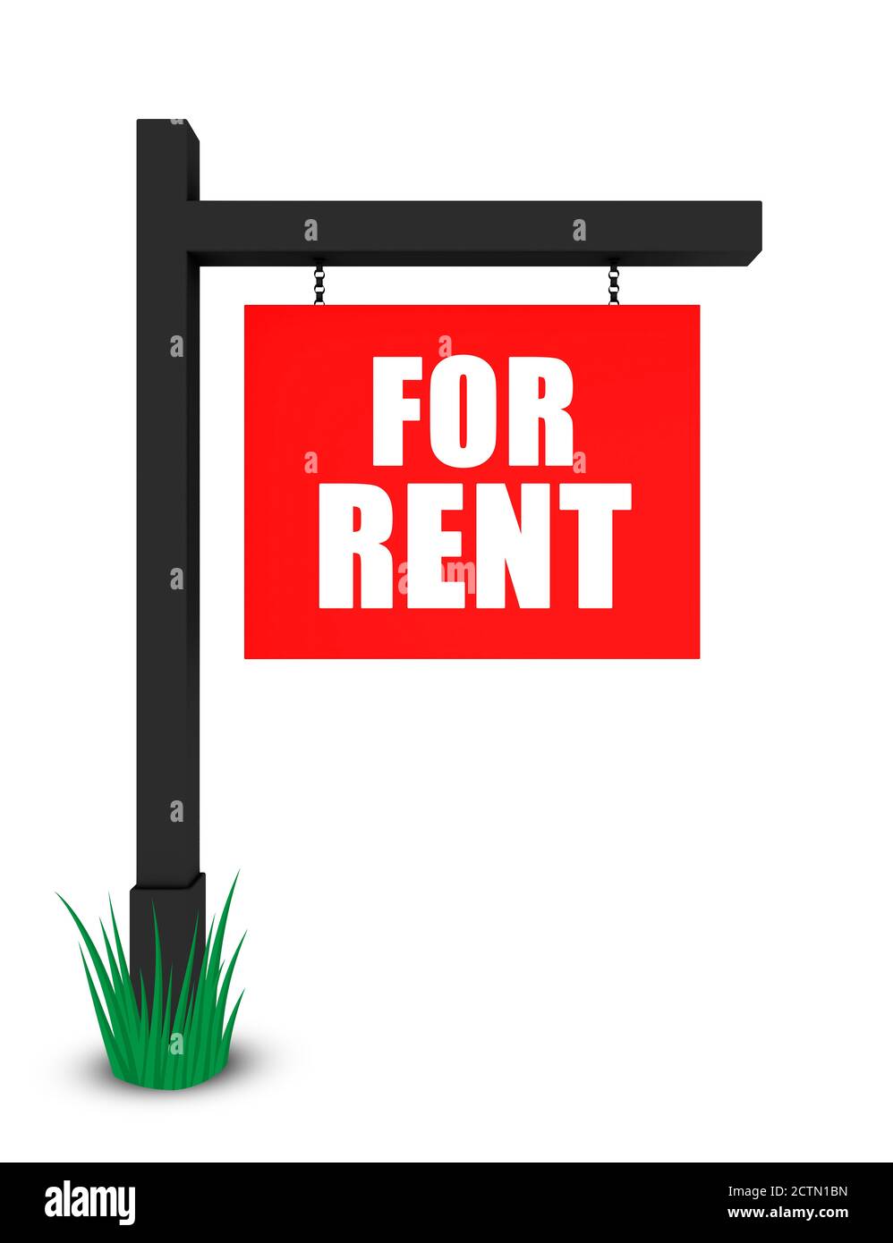 For rent banner on white background Stock Photo - Alamy