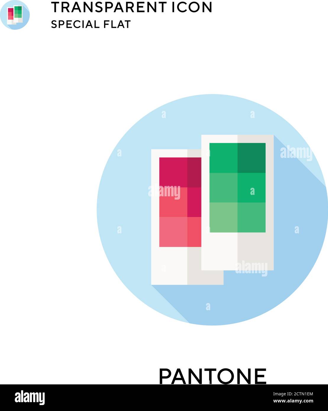 Pantone vector icon. Flat style illustration. EPS 10 vector Stock ...