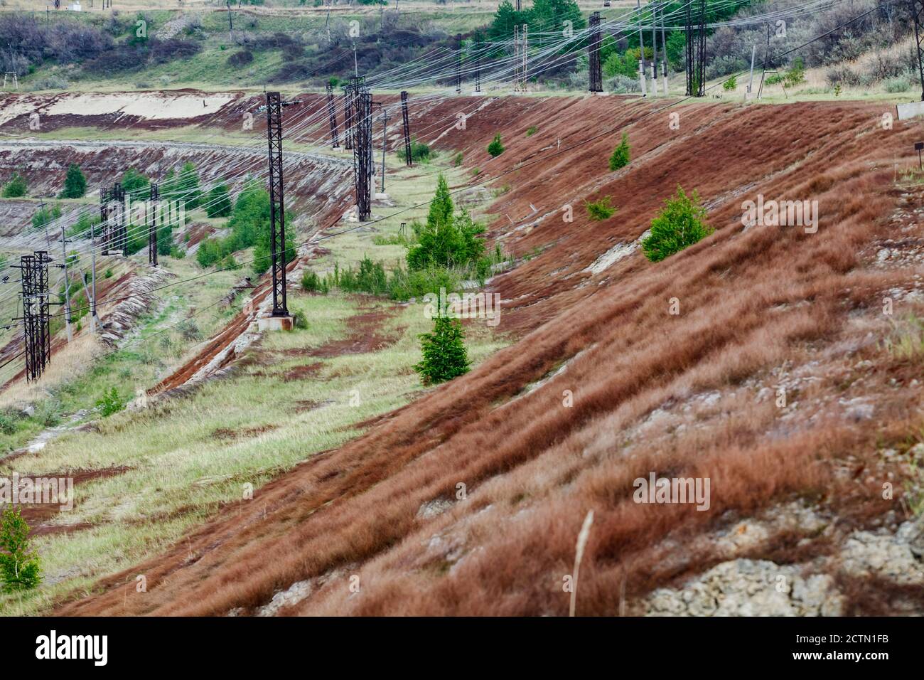 Giant iron ore quarry in Kazakhstan. Mining raw minerals for metal ...